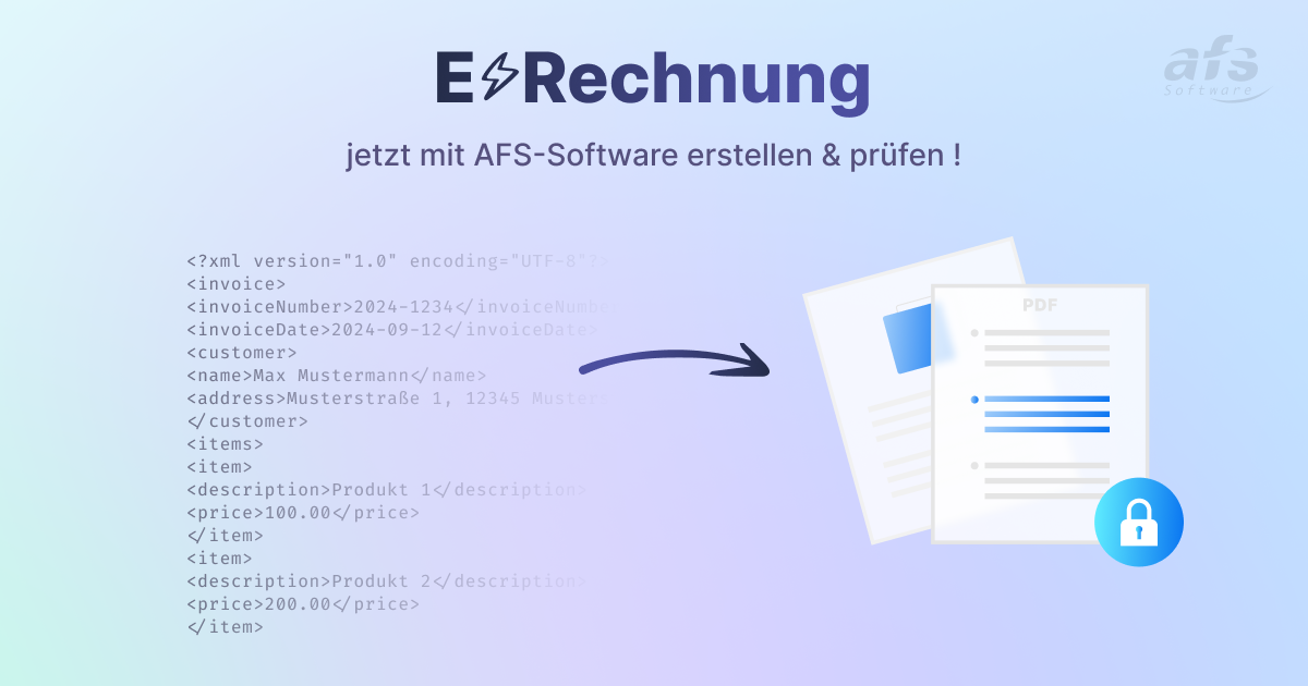 ERP-System mit E-Rechnungen